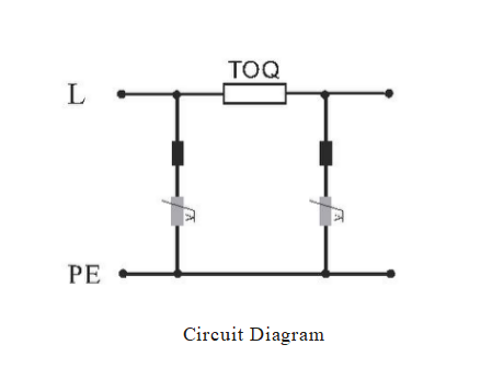Decoupler Series Surge Protective Device TOQ 35A 63A For AC DC System