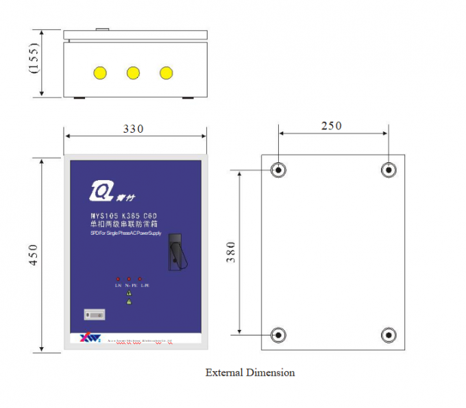 105K385C60 40kA 100kA AC single-phase two-stage tandem lightning ...
