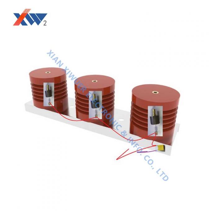 10KV 250pF 3P High Voltage Ceramic Capacitor Zero Sequence For Voltage ...