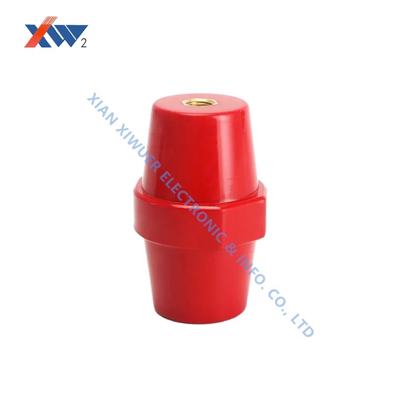 LV Insulator Customized Red Epoxy Busbar insulator SM30 M8 used for electrical systems BMC Brass ...