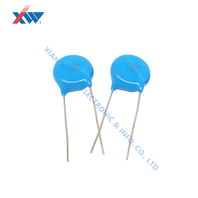 10KV 102K 1000pF High Voltage Ceramic Capacitor TH Low Dissipation Blue ...