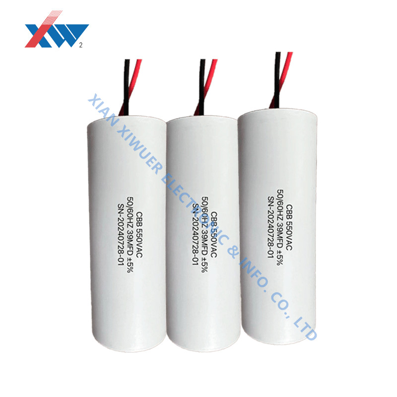 550VAC Film Capacitor 35μF for AC Power System 50/60Hz CBB Metalized ...
