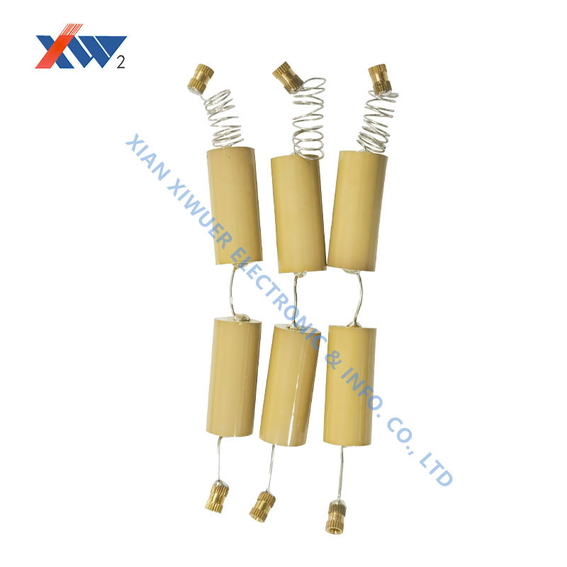 24kVAC High Frequency 24KV 80pF Ceramic Core Rod Capacitor High Voltage ...